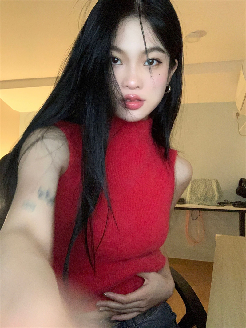 2022INS 秋新作 シンプル カジュアル ニット タンクトップ/キャミソール Lateru 問屋・仕入れ・卸・卸売の専門【仕入れならNETSEA】