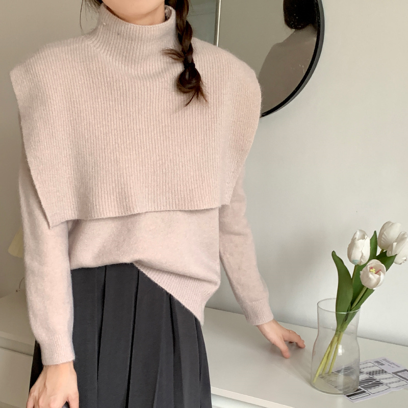 秋冬INS 新作 カジュアル レトロ ニット生地 プルオーバー 2点セット セーター/カットソー TASSA 問屋・仕入れ・卸・卸売の専門【仕入れならNETSEA】