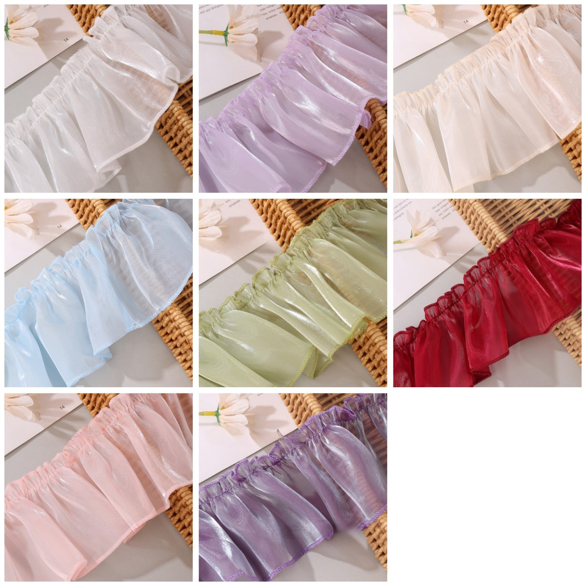 幅8cm レース シフォンリボン手芸材料 髪飾りギフト包装 DIY素材リボン手作り用品ギフトラップ WAYOMALL | 卸売・ 問屋・仕入れの専門サイト【NETSEA】