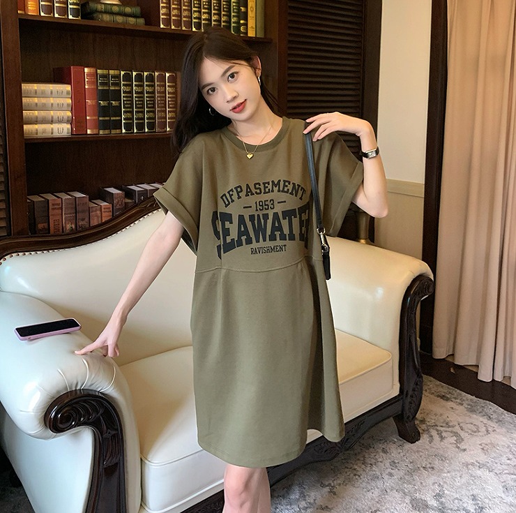 【大きいサイズM-4XL】【春夏新作】ファッションワンピース♪ブラック/グリーン2色展開 株式会社 スリー・ストンズ レディース 問屋・仕入れ・卸・卸売の専門【仕入れならNETSEA】