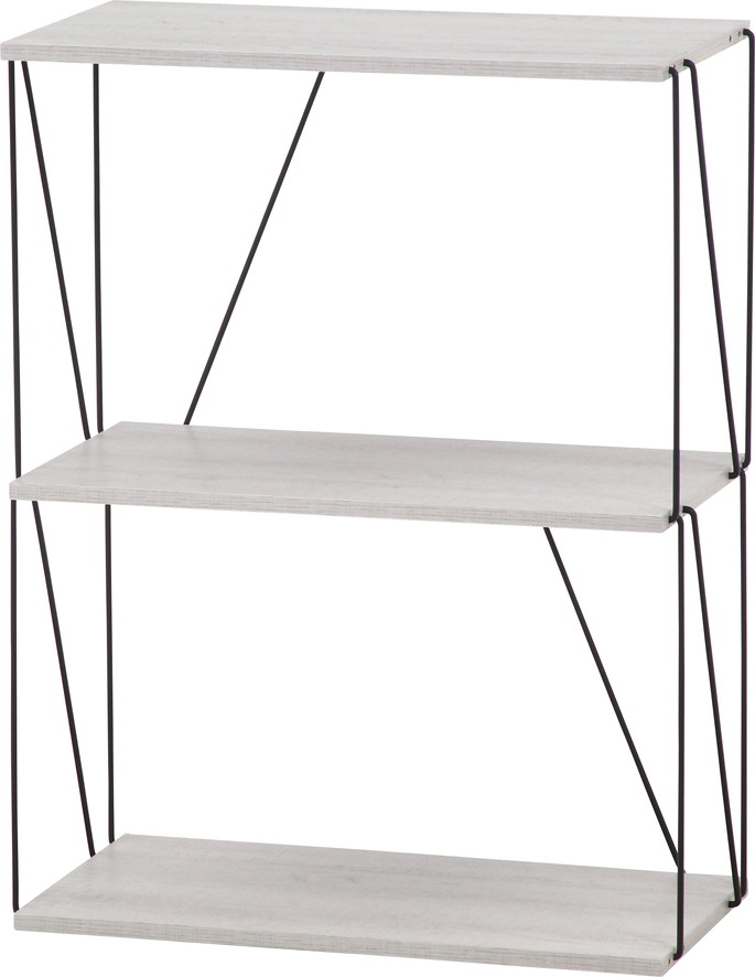 EZBOワイヤーラック3段 60幅 ホワイトオーク 不二貿易株式会社 問屋・仕入れ・卸・卸売の専門【仕入れならNETSEA】