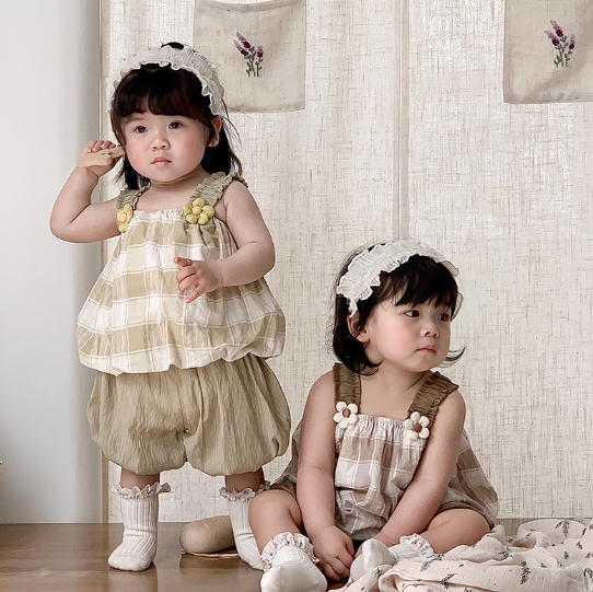 2024夏新作 韓国風子供服 ベビー服 キッズ キャミソール+ショートパンツ 73-100cm 2色 | 卸売・ 問屋・仕入れの専門サイト【NETSEA】