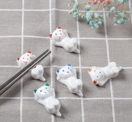 ins模型 撮影道具 雑貨 ミニチュア 陶器 インテリア置物 猫 モデル 箸立て 箸置き 4色 LENA | 卸売・ 問屋・仕入れの専門サイト【NETSEA】