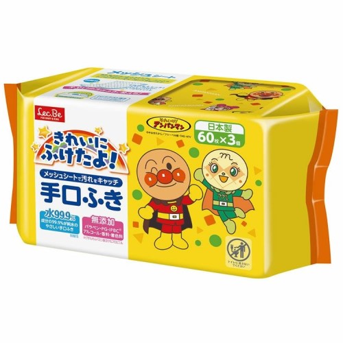レック(LEC) アンパンマン 手口ふき 60枚×3個 | 卸売・ 問屋・仕入れの専門サイト【NETSEA】