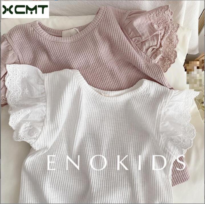 2023 夏 新作 韓国風 ins 子供服 洋風 淑女レースサイド純綿半袖Tシャツシ 80-120CM 安泰 合同会社 問屋・仕入れ・卸・卸売の専門【仕入れならNETSEA】