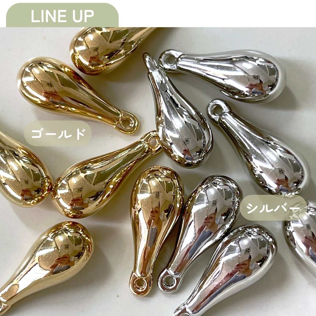 【即納10個入】CCB ショート ドロップ チャーム メタルパーツ パーツ ピアス イヤリング B&P Labo. 問屋・仕入れ・卸・卸売の専門【仕入れならNETSEA】