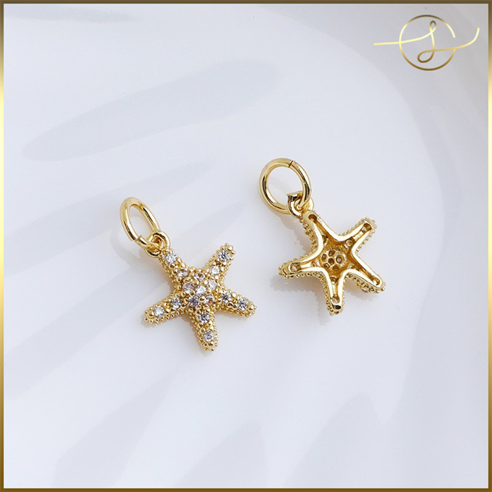 ヒトデ 星 立体的 チャーム 丸カン付き 14Kメッキ デコパーツ DIYパーツ 手芸 基礎金具 アクセサリーパーツ | 卸売・ 問屋・仕入れの専門サイト【NETSEA】