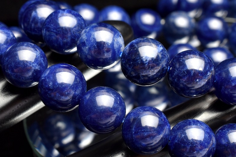 AAA☆上質な光沢 ブルーソーダライト 9.5mm ブレスレット 1個売り _BG4066-95 株式会社 SEKIKON 問屋・仕入れ・卸・卸売の専門【仕入れならNETSEA】