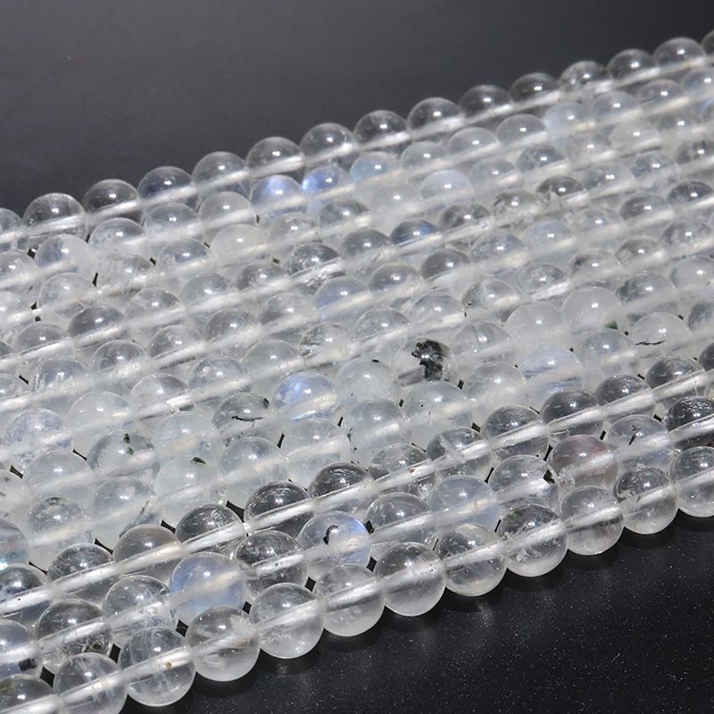 連 ブルームーンストーン（ペリステライト） スリランカ産 丸 約6mm 天然石卸売 ストーンクラブ 問屋・仕入れ・卸・卸売の専門【仕入れならNETSEA】