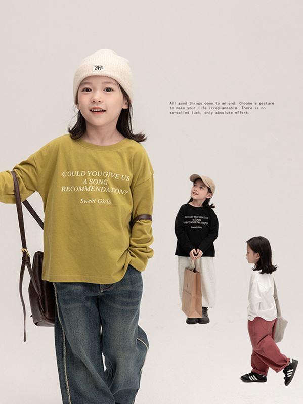 2023秋新作★キッズ服 Tシャツ トップス★90-150★3色 Himawari 問屋・仕入れ・卸・卸売の専門【仕入れならNETSEA】