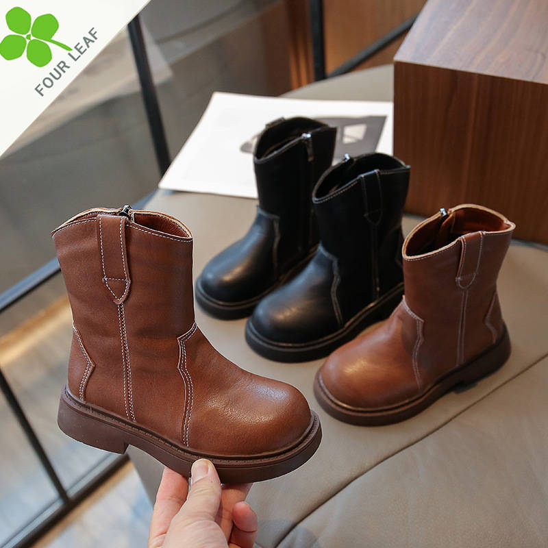 欧米風 レトロ チェルシーブーツ ブーツ 子供 キッズ 靴 女の子 内長15-22.5cm | 卸売・ 問屋・仕入れの専門サイト【NETSEA】