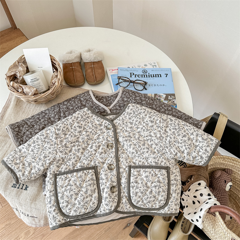 2023冬新作 韓国風子供服 キッズ服 ショートコート アウター 裏起毛 2色 80-130cm LENA 問屋・仕入れ・卸・卸売の専門【仕入れならNETSEA】