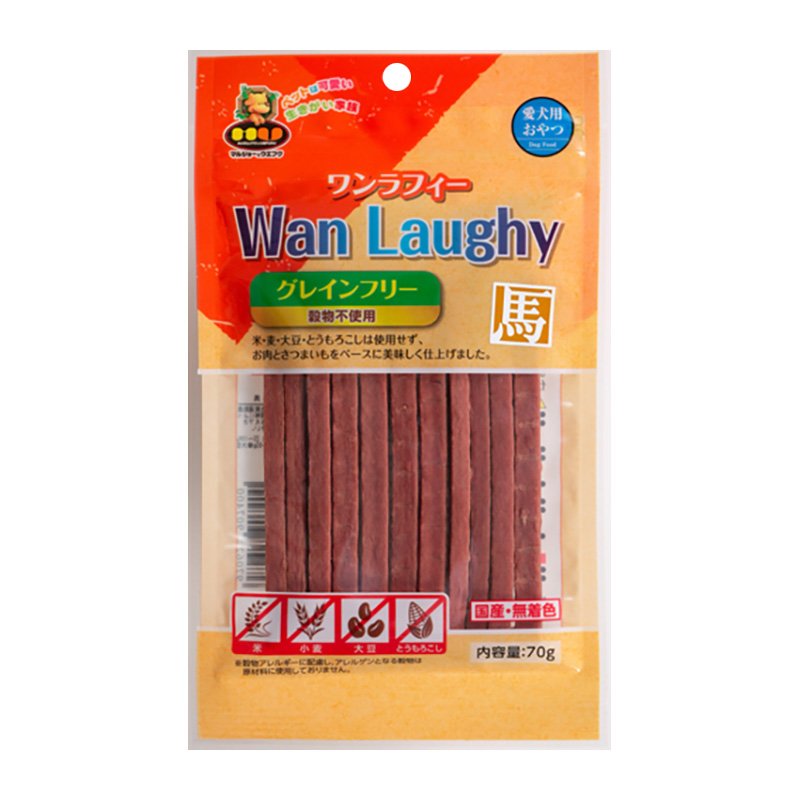 [マルジョー＆ウエフク]Wan Laughy 馬 70g ラブリー・ペット商事 株式会社 問屋・仕入れ・卸・卸売の専門【仕入れならNETSEA】