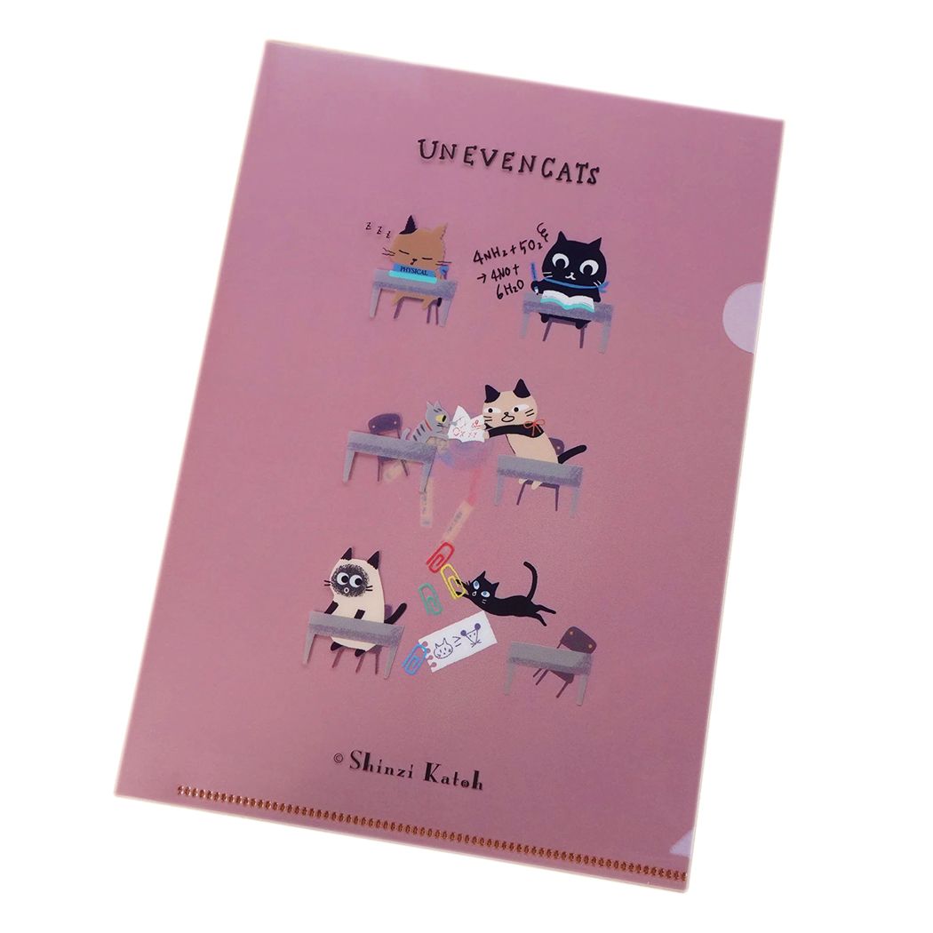 クリアファイルA5 UNEVEN CATS school | 卸売・ 問屋・仕入れの専門サイト【NETSEA】