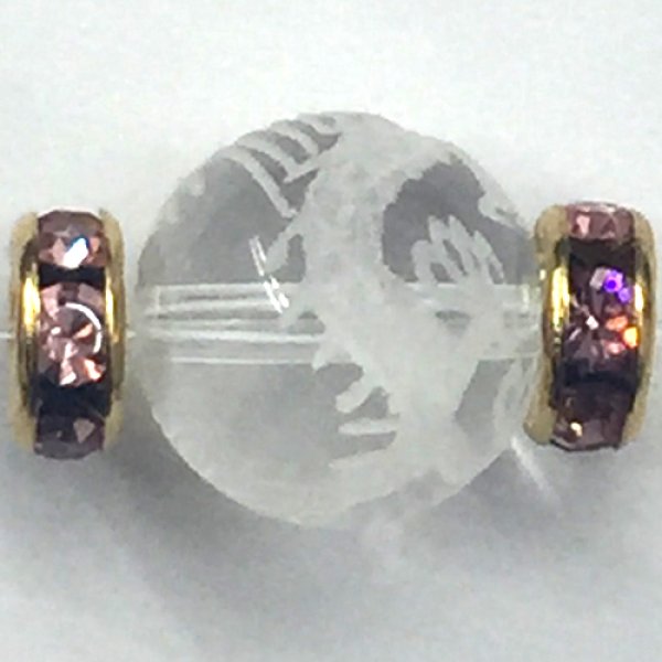 ロンデル（GLローズピンク/平型） 6mm 100個 天然石卸売 ストーンクラブ 問屋・仕入れ・卸・卸売の専門【仕入れならNETSEA】