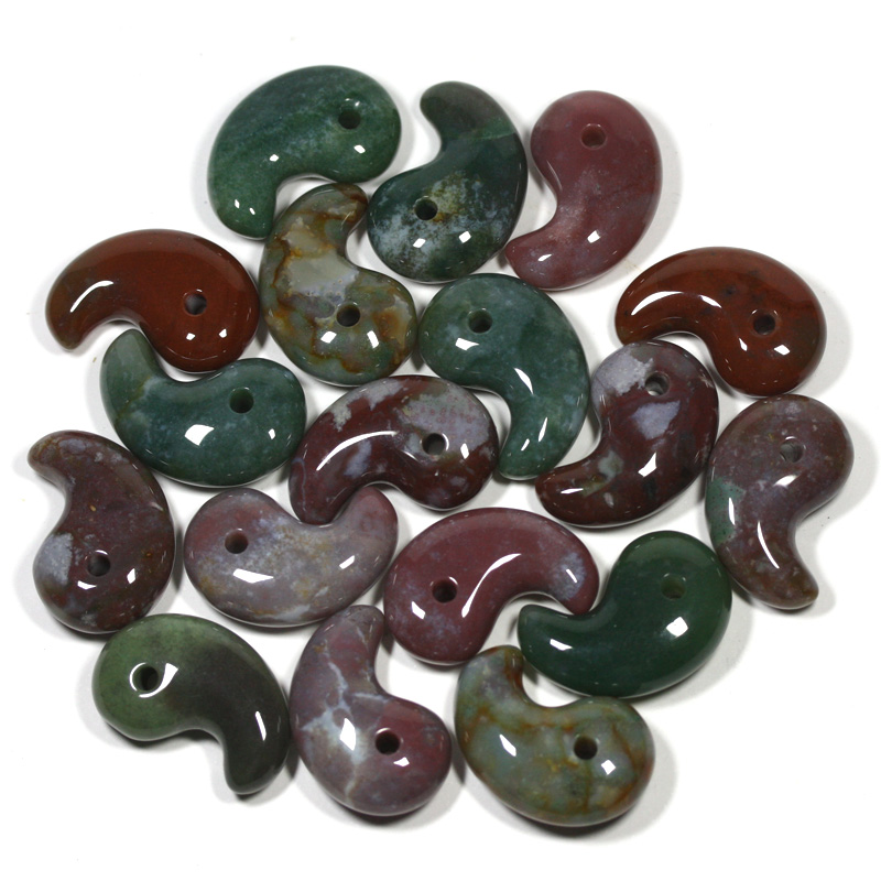 【置き石】勾玉 M インディアンアゲート 天然石卸のストーンキャッスル 問屋・仕入れ・卸・卸売の専門【仕入れならNETSEA】