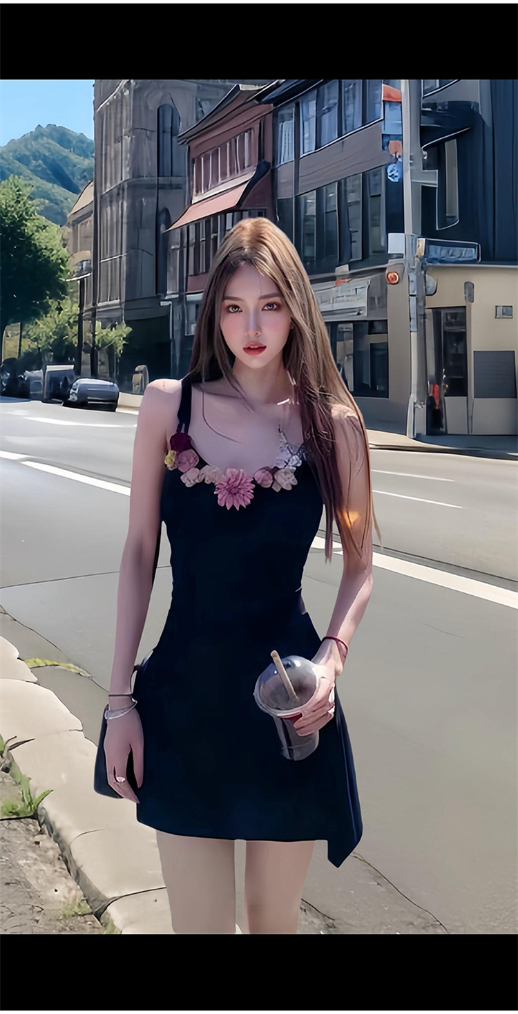 着痩せ効果 早い者勝ち 受け取って腰 Aライン 魚骨 ミニスカート 夏 vネック キャミワンピース オープンブリッジ 合同会社 問屋・仕入れ ...