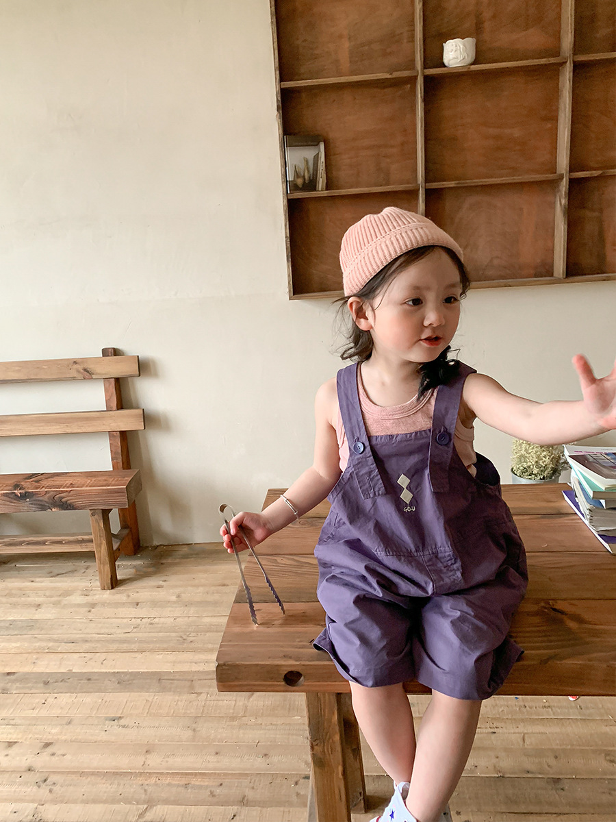 2023夏新作 韓国風子供服 トップス ベスト ノースリーブ tシャツ OR サロペットワンピース 80-140cm 彼女のお店 問屋・仕入れ・卸・卸売の専門【仕入れならNETSEA】