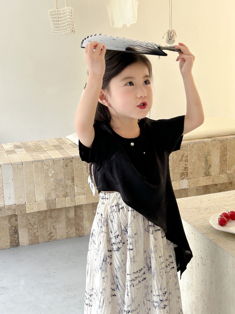 2024夏新作 ベビー服 韓国風子供服 女の子半袖トップス+スカート枚 2点セット90cm-140cm 個人事業主 Light of the sea 問屋・仕入れ・卸・卸売の専門【仕入れなら ...