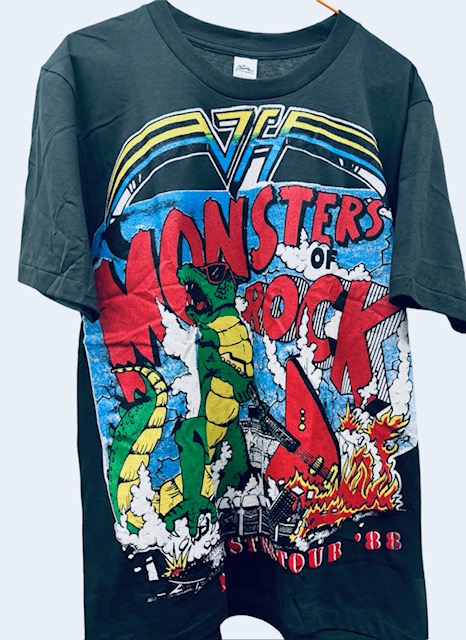 ビンテージ風タイプ ROCK TEE MONSTERS of ROCK 1988 VINTAGE BLACK | 卸売・ 問屋・仕入れの専門 ...