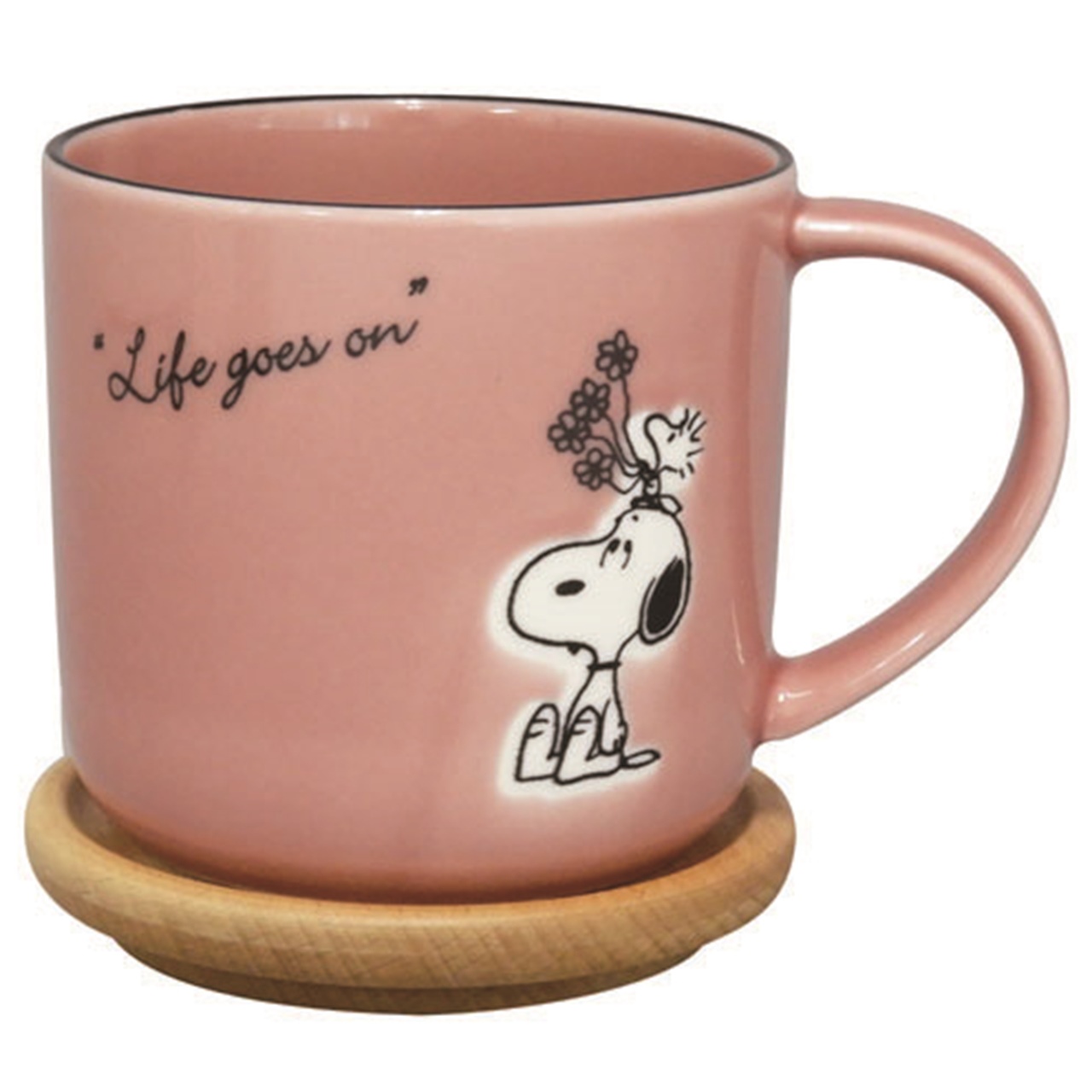 スヌーピーコースター付マグ（レッド） T-room 問屋・仕入れ・卸・卸売の専門【仕入れならNETSEA】