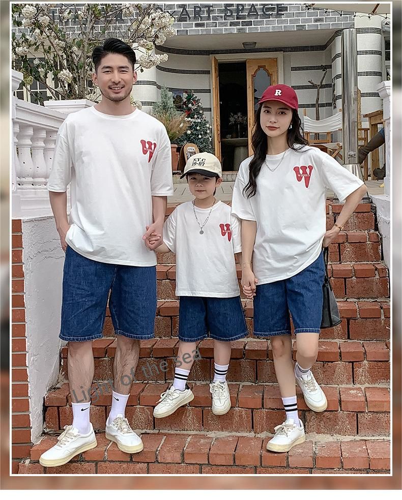 2024新作 韓国子供服 親子服 男女兼用半袖トップス+ショートズボン 2点セット 2色80-140cm 個人事業主 Light of the sea 問屋・仕入れ・卸・卸売の専門【仕入れなら ...