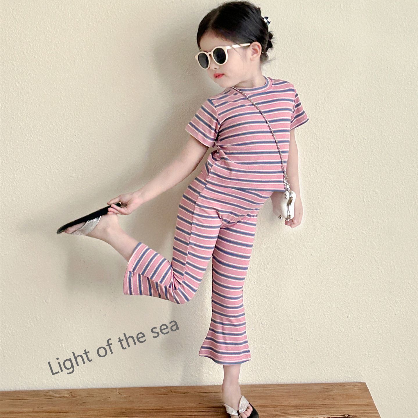 2024夏新作 ベビー服 韓国風子供服 女の子 半袖トップス +ズボン 2点セット 90cm-140cm 個人事業主 Light of the sea 問屋・仕入れ・卸・卸売の専門【仕入れなら ...