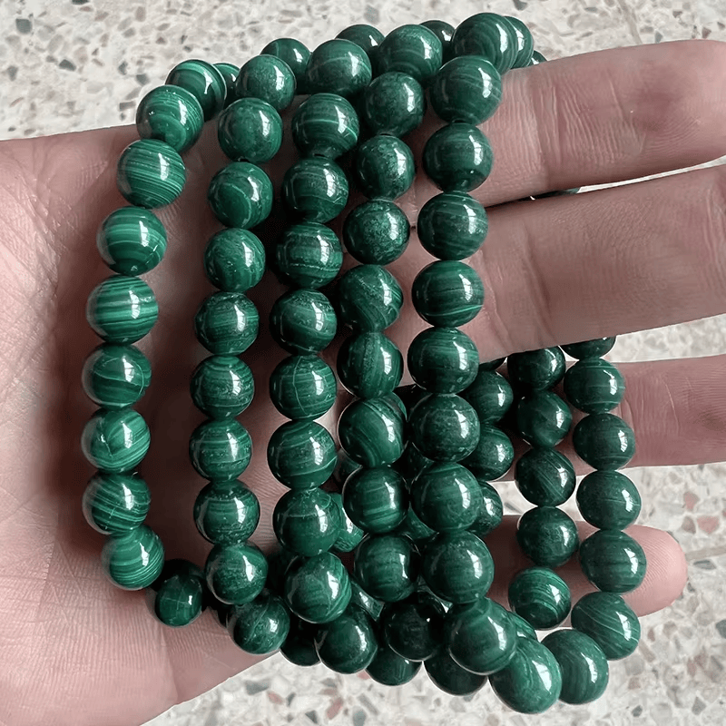 天然マラカイト ブレスレット6-10mm パワーストーン レディース メンズ グリーン お守り 浄化 株式会社ビーズストーン | 卸売・ 問屋・仕入れの専門サイト【NETSEA】