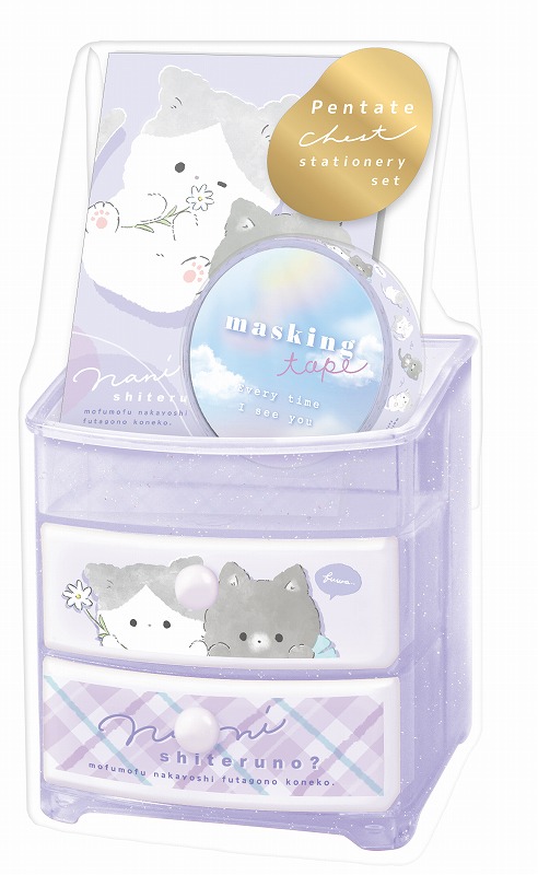 2024AW 先行予約 ペン立てチェスト文具ギフトセット パープル Paddy’s Market (パディスマーケット) 問屋・仕入れ・卸・卸売の専門【仕入れならNETSEA】