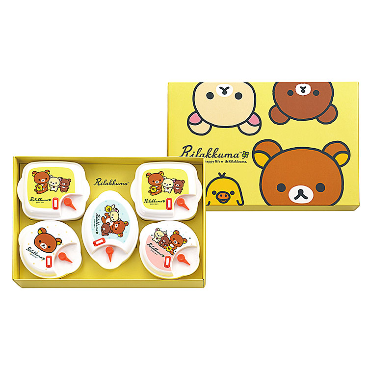 リラックマ 電子レンジ容器5Pセット 088975 ギフト | 卸売・ 問屋・仕入れの専門サイト【NETSEA】