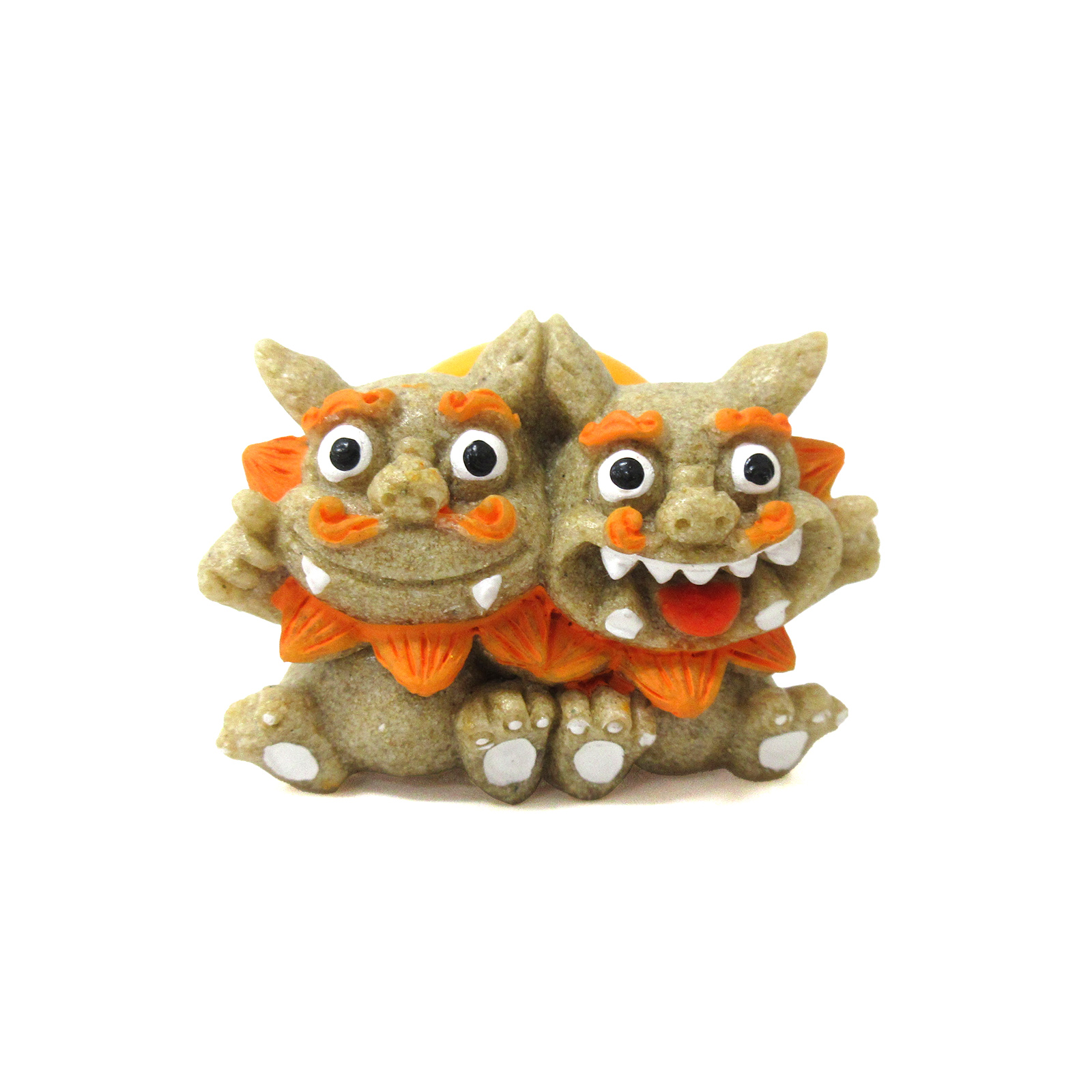 ＜生活雑貨＞ポリマグネット 仲良しシーサーSSプラパーツ 砂/オレンジ No.403-413 | 卸売・ 問屋・仕入れの専門サイト【NETSEA】