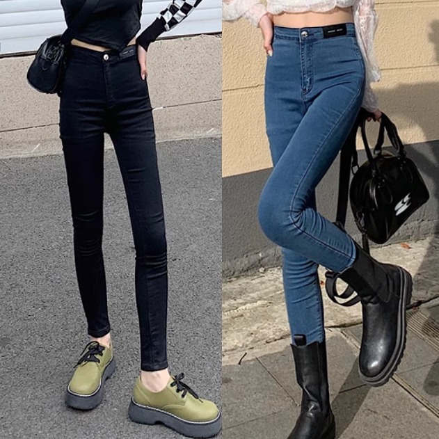 全2色 Gパン ジーパン ジーンズ 切り替え スリム 着痩せ デニム シンプル | 卸売・ 問屋・仕入れの専門サイト【NETSEA】