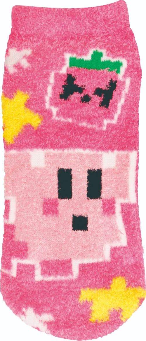 もこもこルームソックス 星のカービィ×大図まこと ビビットピンク 大人 女性用（22～24cm） RMS0247 雑貨のFULTAC（フルタック） | 卸売・ 問屋・仕入れの専門サイト【NETSEA】
