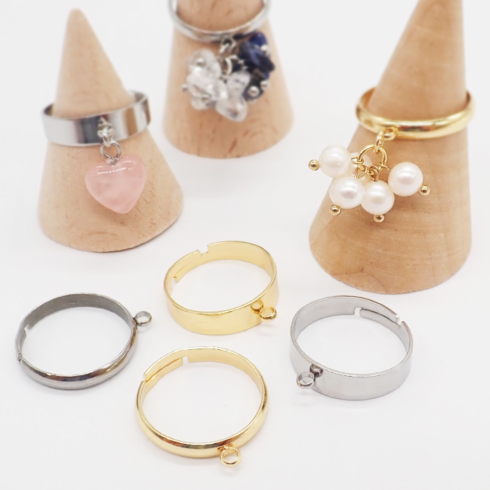 サージカルステンレス【56. 金属アレルギー対応 カン付きリング台 5個】SUS316 国内発送 | 卸売・ 問屋・仕入れの専門サイト【NETSEA】