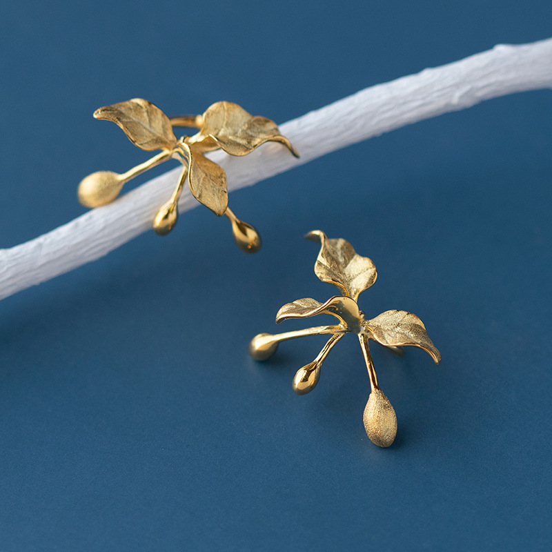 100％S925シルバー 春 イヤーカフ一対 18K金メッキマット仕上げ 2色 高品質シルバアクセサリー 株式会社MILAI | 卸売・ 問屋・仕入れの専門サイト【NETSEA】