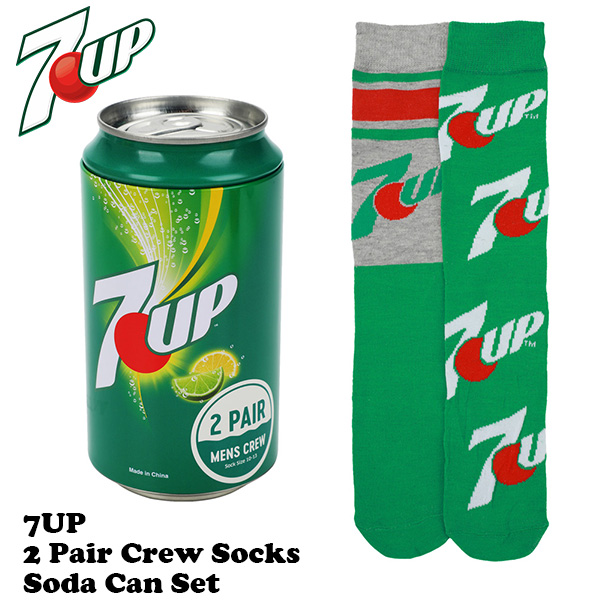 7UP SODA CAN 2P SOCKS【セブンアップ ソックス】 有限会社 ステップス | 卸売・ 問屋・仕入れの専門サイト【NETSEA】