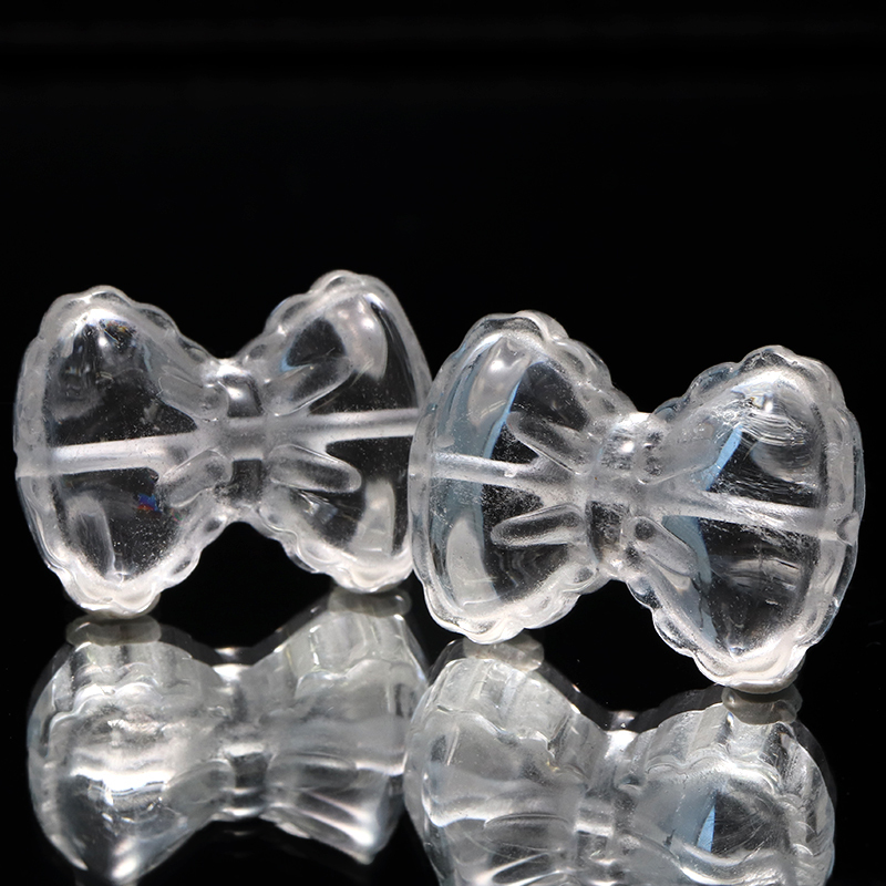 天然石パーツ リボン 水晶 横穴 約2.3cm×約1.7cm | 卸売・ 問屋・仕入れの専門サイト【NETSEA】