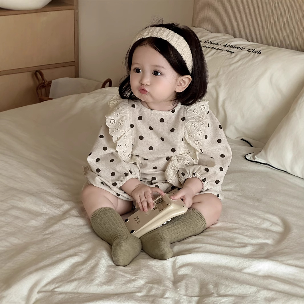 ★BaBy★ 73~100cm ベビーブラウス＋パンツ 水玉柄 上下セット 韓国ベビー服 | 卸売・ 問屋・仕入れの専門サイト【NETSEA】