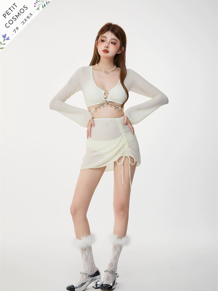 胸元リング水着 2way スカート セパレート 紐付き 洋服風 体型カバー ビキニ 夏 レディース | 卸売・ 問屋・仕入れの専門サイト【NETSEA】