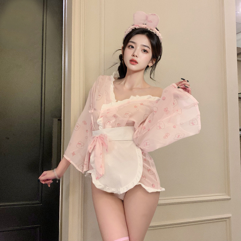 【即納】ピンク色 シースルー 着物ドレス 浴衣 コスプレ衣装【3003】 | 卸売・ 問屋・仕入れの専門サイト【NETSEA】