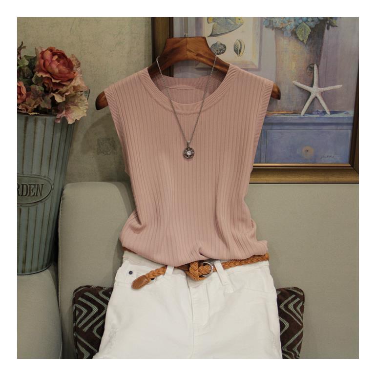 夏 新型 Uネック タンク ベスト 薄ピンク S～4XL | 卸売・ 問屋・仕入れの専門サイト【NETSEA】