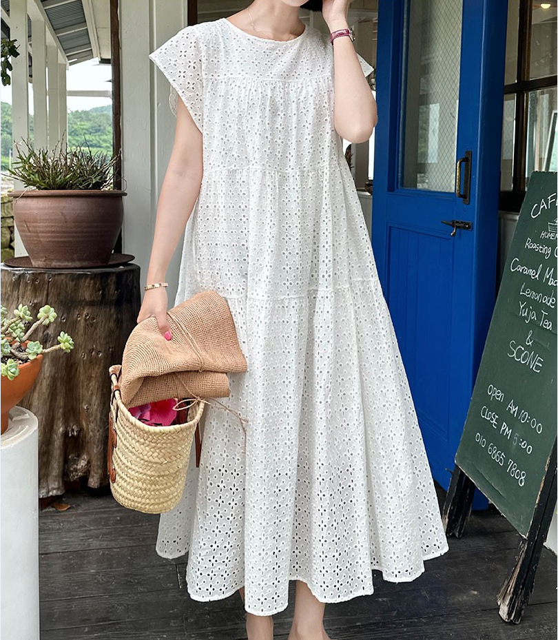 2025春夏レディース服 シンプル おしゃれ ロングワンピース 韓国風 優雅 気質 ロングスカート 2色展開 | 卸売・ 問屋・仕入れの専門 ...