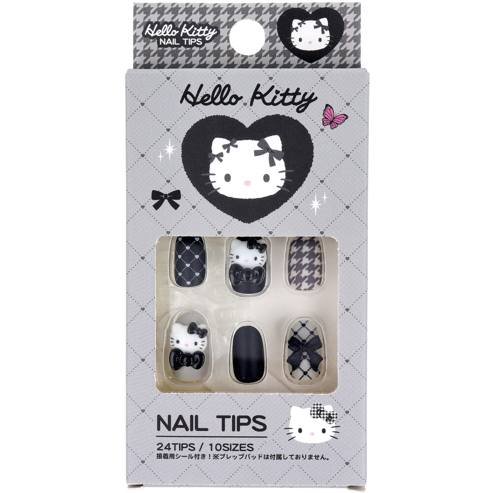 ハローキティ ネイルチップ モノトーン 24枚入 | 卸売・ 問屋・仕入れの専門サイト【NETSEA】