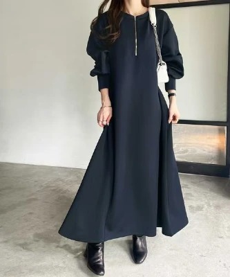 今季マストバイ 気質 おしゃれ 個性的 韓国風 ロングワンピース 2WAY前後着用可 | 卸売・ 問屋・仕入れの専門サイト【NETSEA】