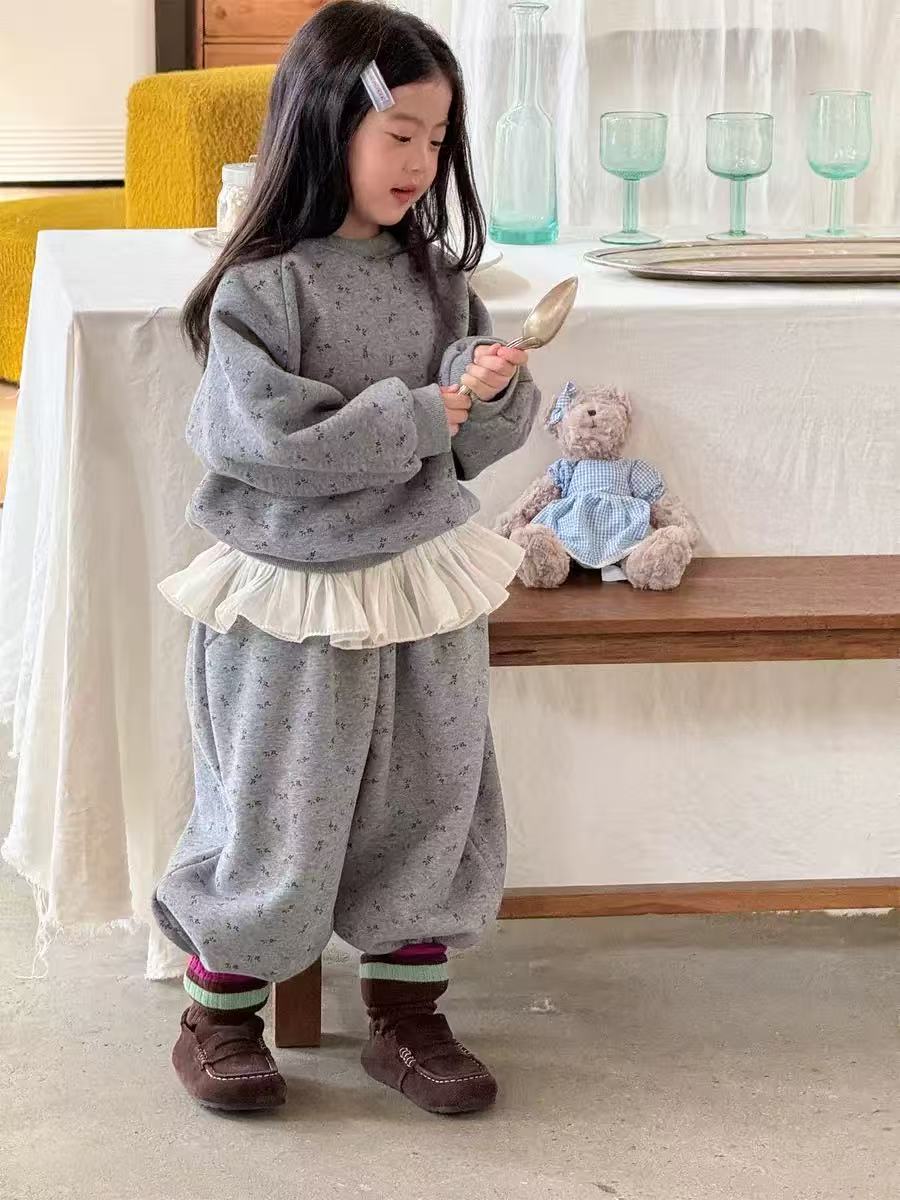 2025秋冬新作DC 子供服 キッズ 裏起毛 セットアップ スウェット＆ロングパンツ上下セット 90～140cm | 卸売・ 問屋・仕入れの専門サイト【NETSEA】