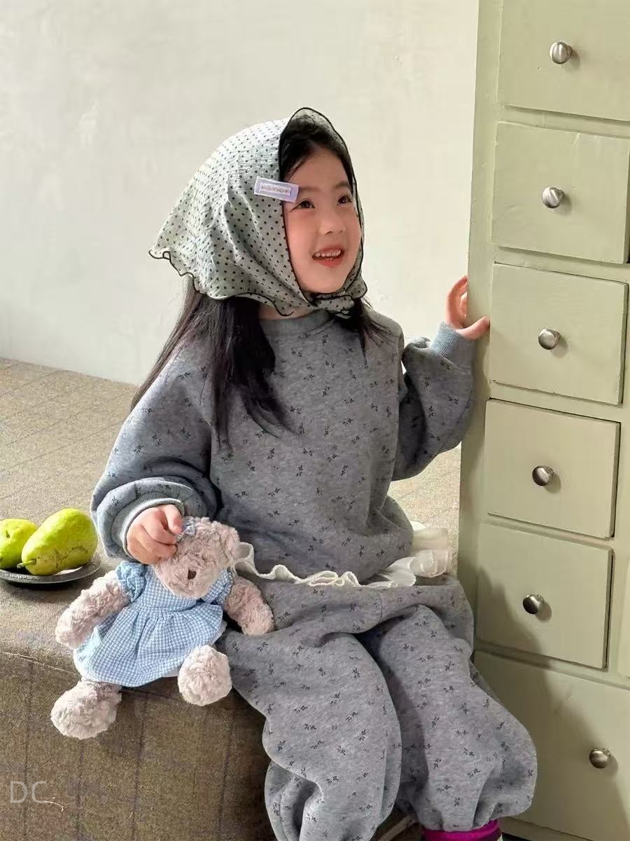 2025秋冬新作DC 子供服 キッズ 裏起毛 セットアップ スウェット＆ロングパンツ上下セット 90～140cm | 卸売・ 問屋・仕入れの専門サイト【NETSEA】