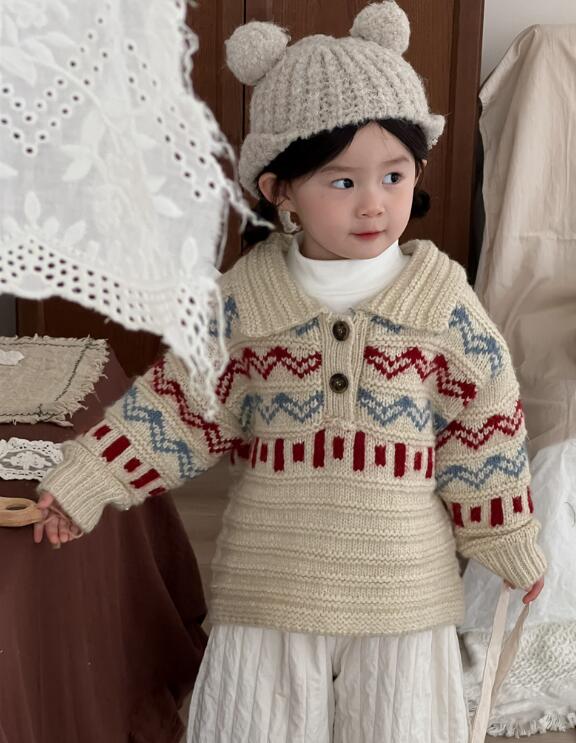 2025新作 BS キッズ服 トップス ニットセーター★80－130CM 2色 | 卸売・ 問屋・仕入れの専門サイト【NETSEA】