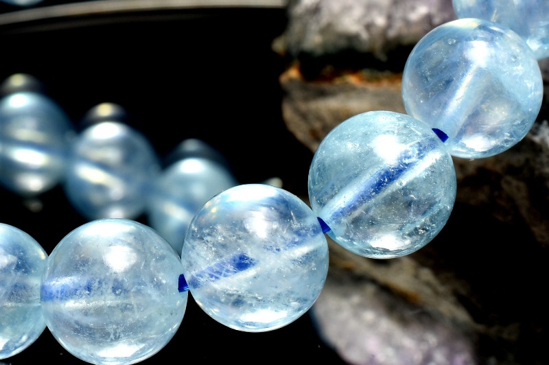 【1点物】モザンビーク産 アクアマリン 8mm ブレスレット _MC883 | 卸売・ 問屋・仕入れの専門サイト【NETSEA】