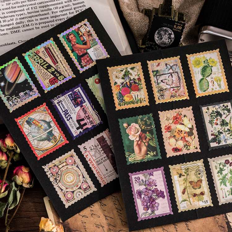 金箔押し 海外シール 切手 スタンプ シール 海外ステッカー コラージュ素材 sztz-45-065 株式会社 日商友普 | 卸売・ 問屋・仕入れの専門サイト【NETSEA】