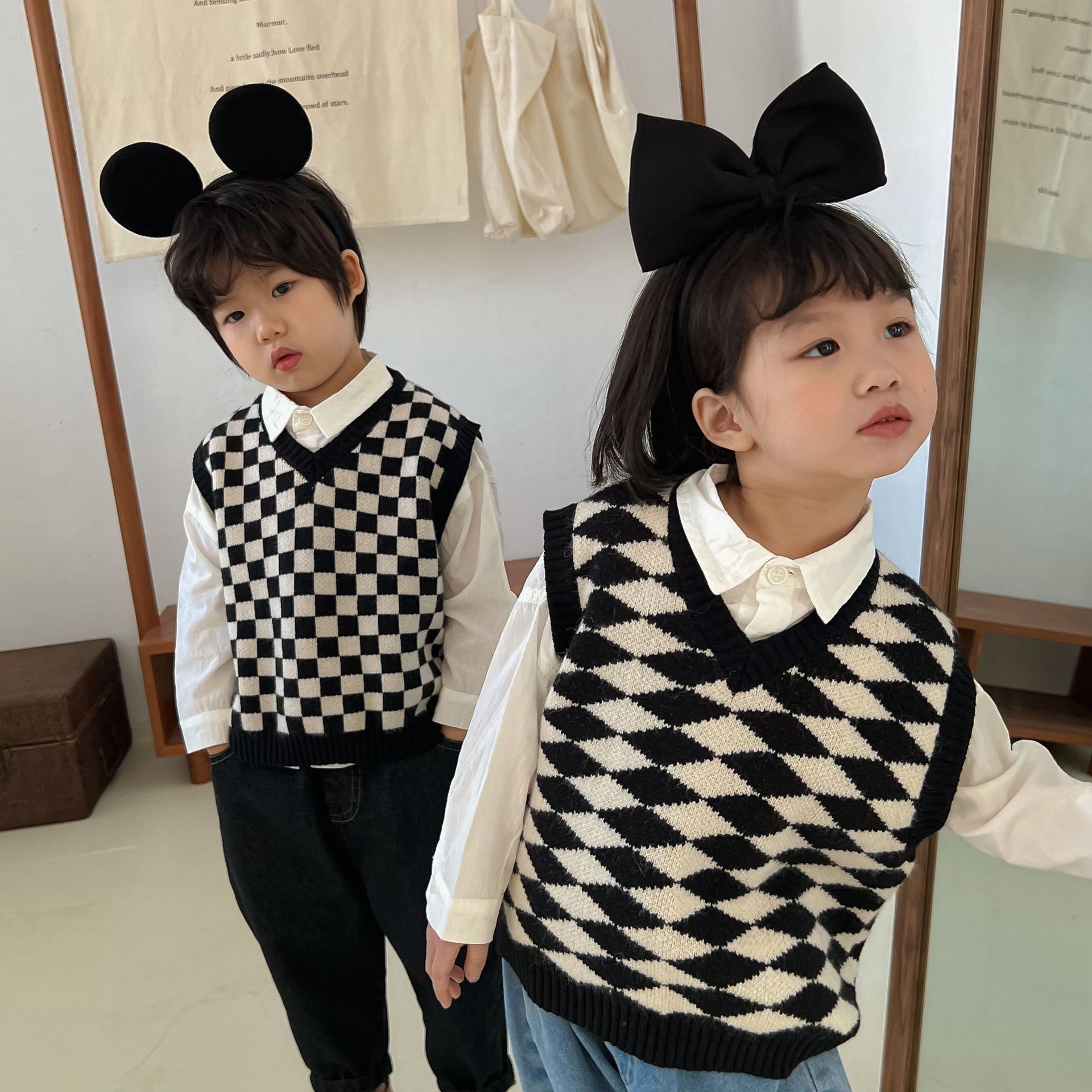 2022年春秋新作★子供服★男女兼用 ベスト ニット チョッキ 可愛い★80cm-130cm Lateru_Baby 問屋・仕入れ・卸・卸売の専門【仕入れならNETSEA】